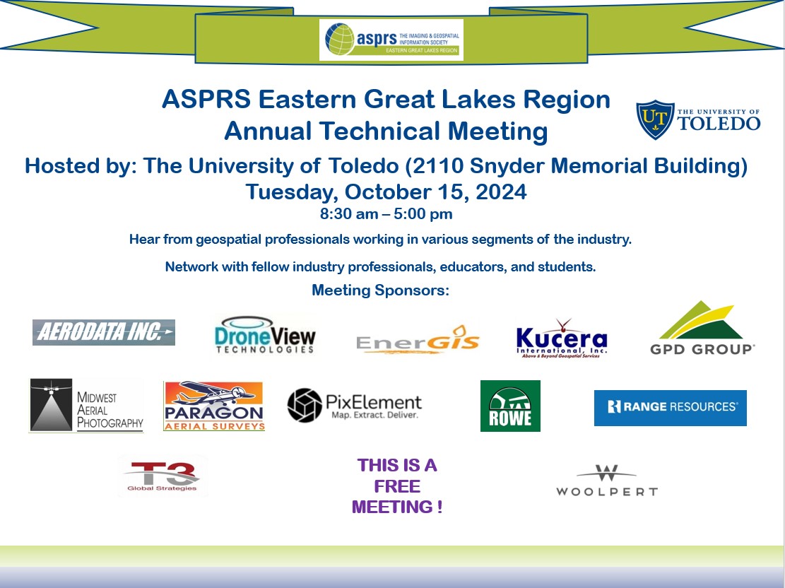 ASPRS Eastern Great Lakes Region Annual Technical Meeting